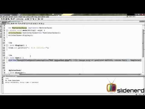 #65 Java Interfaces Example Java Tutorial For Beginners HD 1080p - YouTube