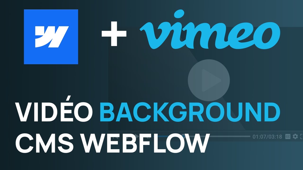 Video Background avec Vimeo pour CMS Site Webflow - YouTube