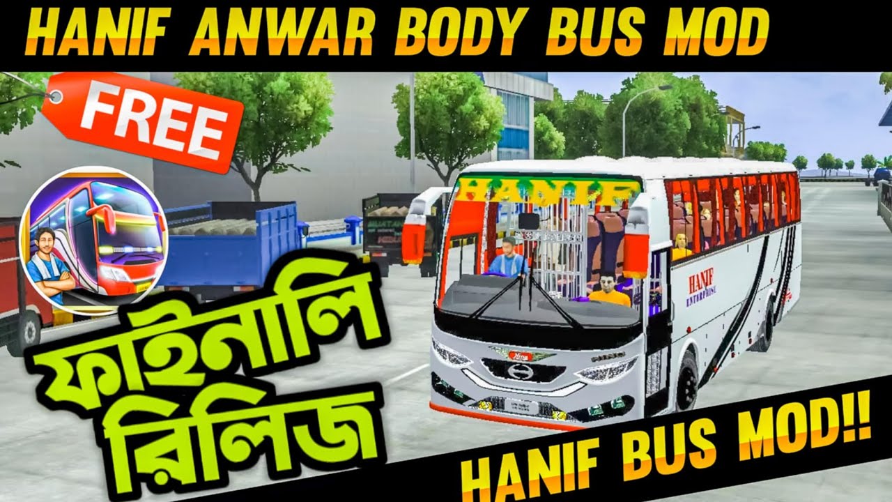 RELEASE HANIF NEW FRONT & BACK ! HANIF ENTERPRISE BUS MOD 2023 ! HINO ...