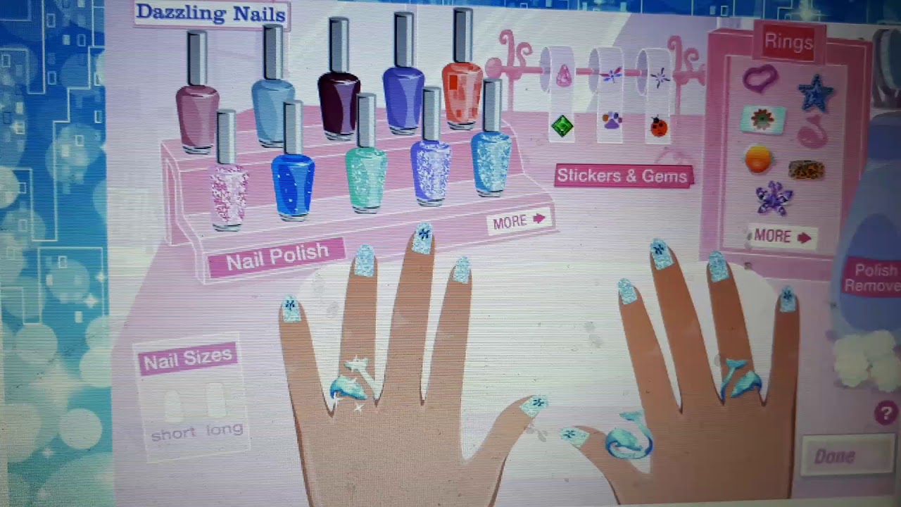 MyScene - "Dazzling Nails" Gameplay - YouTube