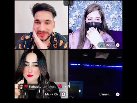 Wali ullah GINNI Maira khan Usman Tik Tok live funny video