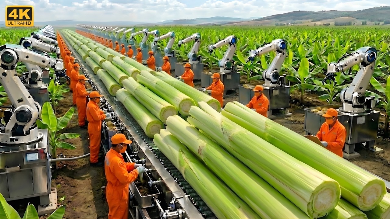 Inside the Largest U.S. Factory: High-Tech Banana Stem Processing You ...
