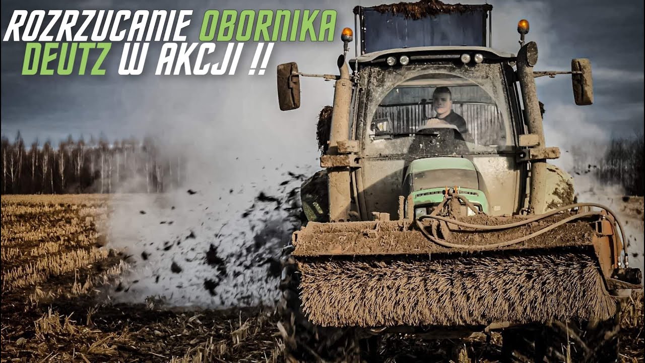 Akcja Obornik 2020 w Gr.Robity Ładowarka bokiem!? Ponad 2,000t obornika ...