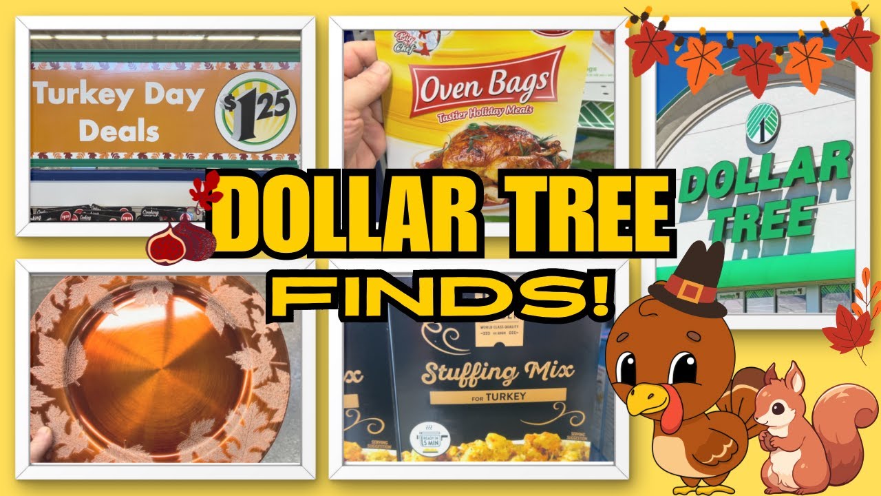 🍁 LAST-MINUTE THANKSGIVING ESSENTIALS from DOLLAR TREE! - Quick ...