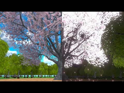 桜 パーティクル（Cherry Blossom Particle System） - YouTube