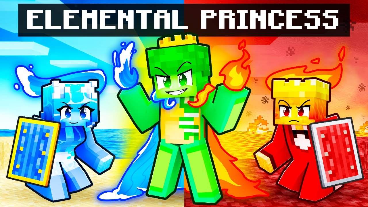 Playing as an ELEMENTAL PRINCESS in Minecraft! - YouTube