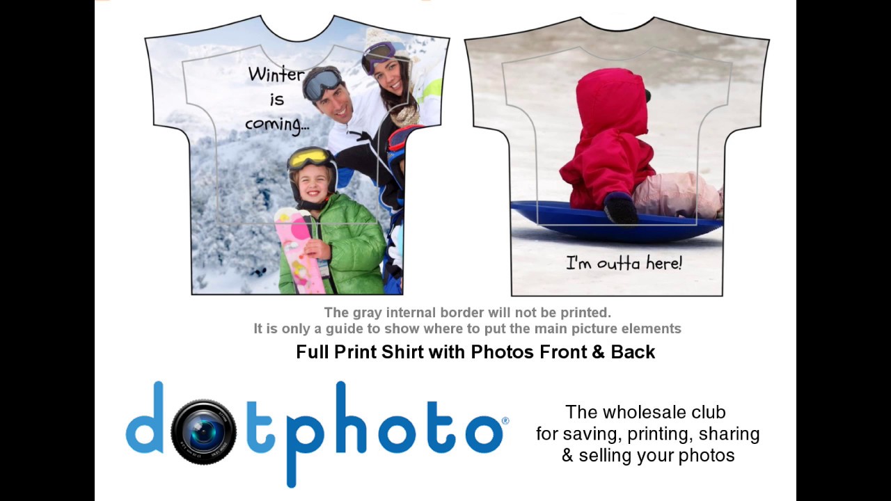 How to make a full print shirt with text at dotPhoto - YouTube