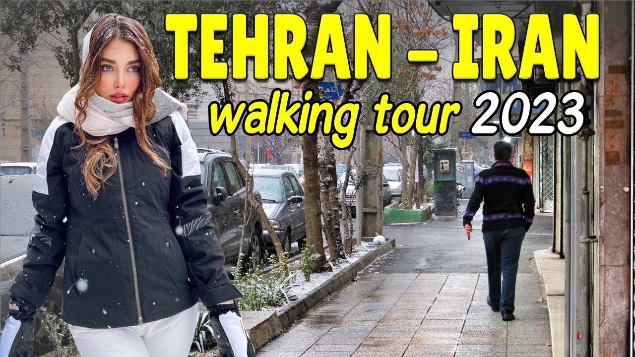 Walking Tour Iran | Walking in cold days of Tehran city - Tehran 2023 # ...