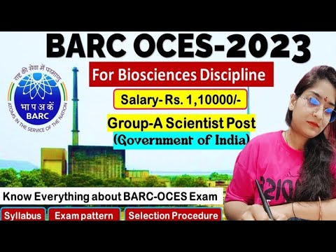 BARC EXAM - 2024 for Scientific officer || BARC | OCES/DGFS -2024 ...