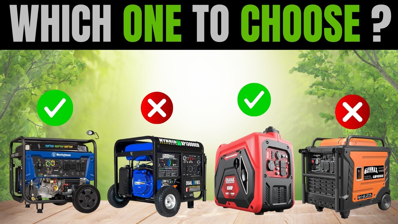 TOP 7 Best Gas Generators for Home Use & Camping [2025]🔥Dual Fuel ...