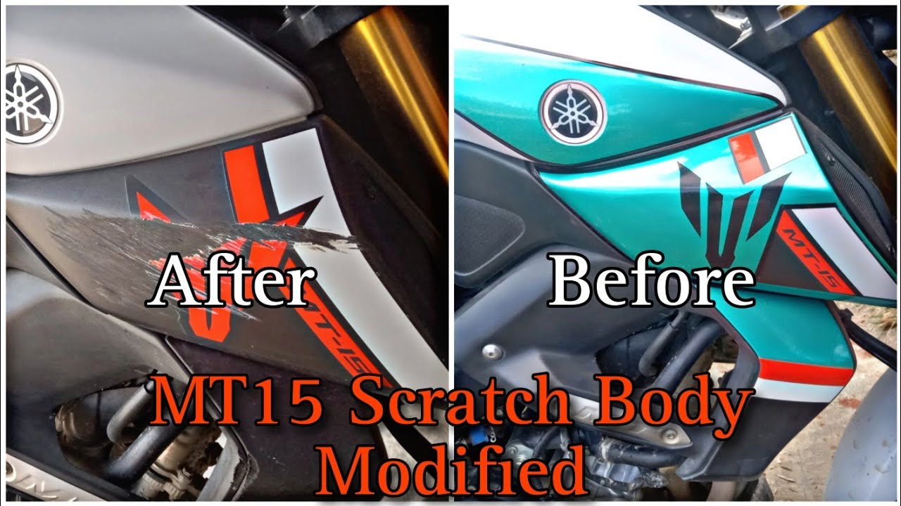 Yamaha MT15 Modified || Mt15 Scratch Body Wrapping || Fuel Tank ...