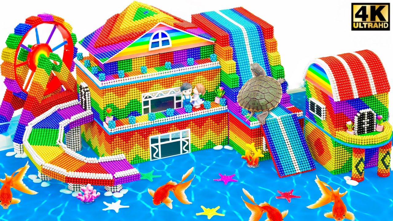 10 Minutes Satisfying with Magnetic Balls Rainbow Playground, Water ...