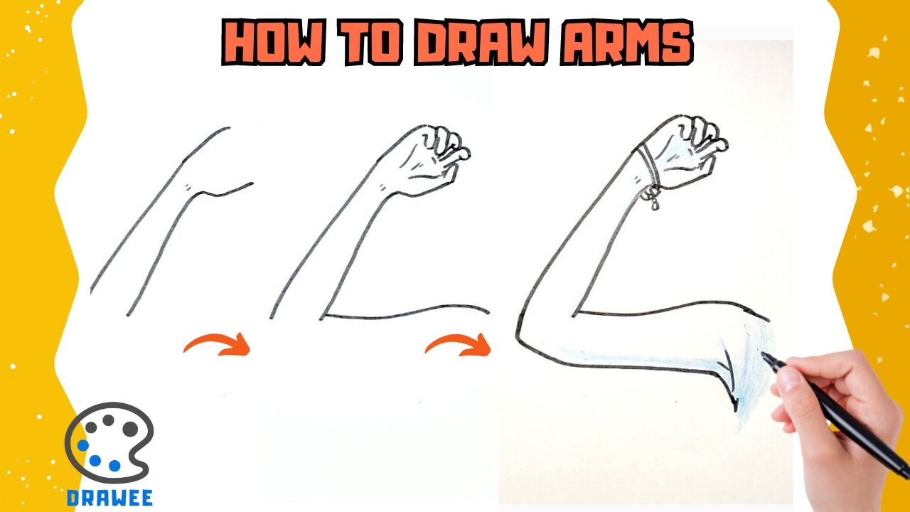 How to draw Arms - YouTube