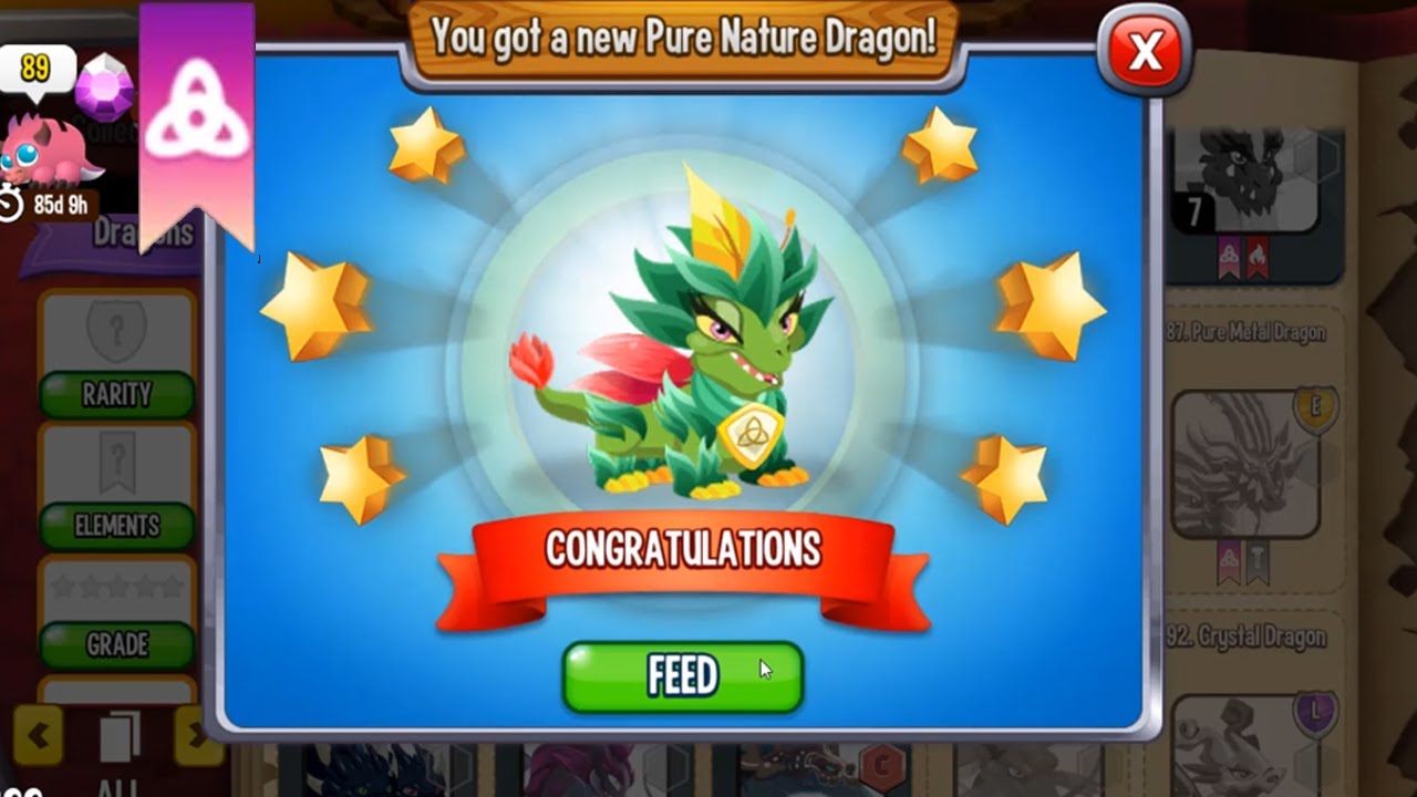 😍😱 I HATCHED PURE NATURE DRAGON IN DRAGON CITY| PURE DRAGON - YouTube
