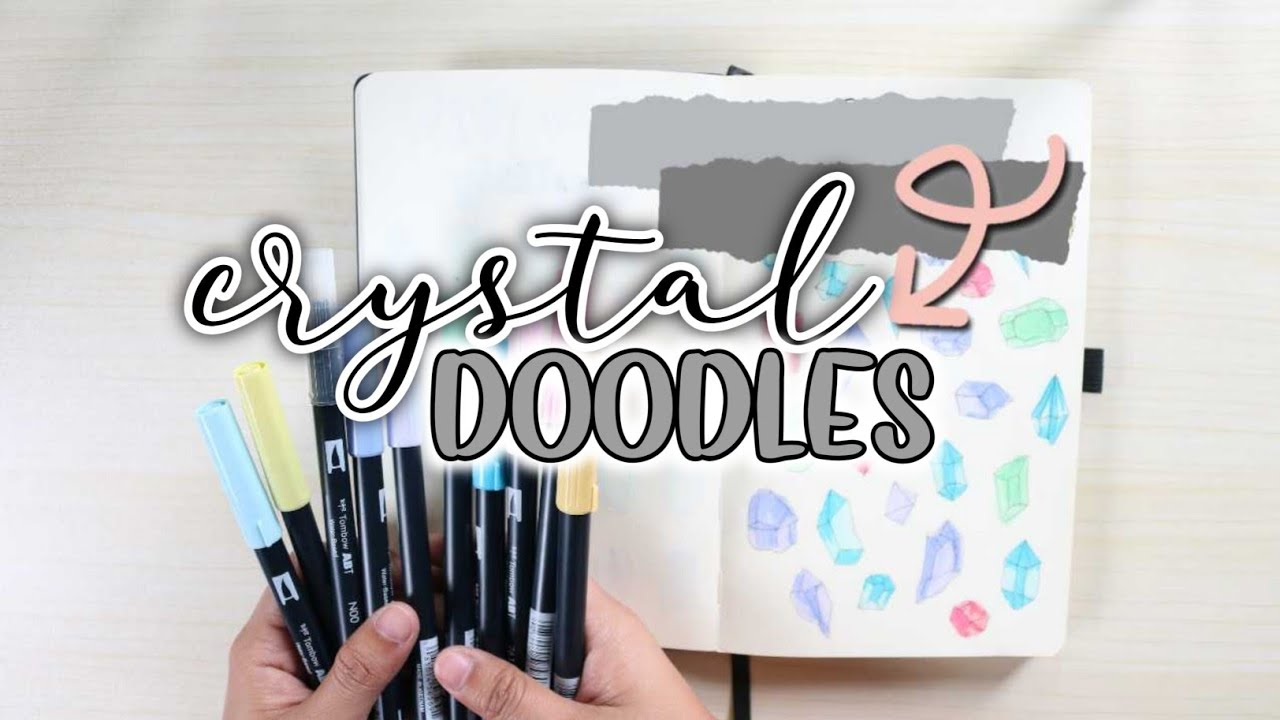 DOODLE WITH ME | Crystal Doodle Ideas - YouTube