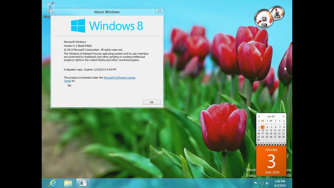 Installing Windows 8 build 8400 - YouTube