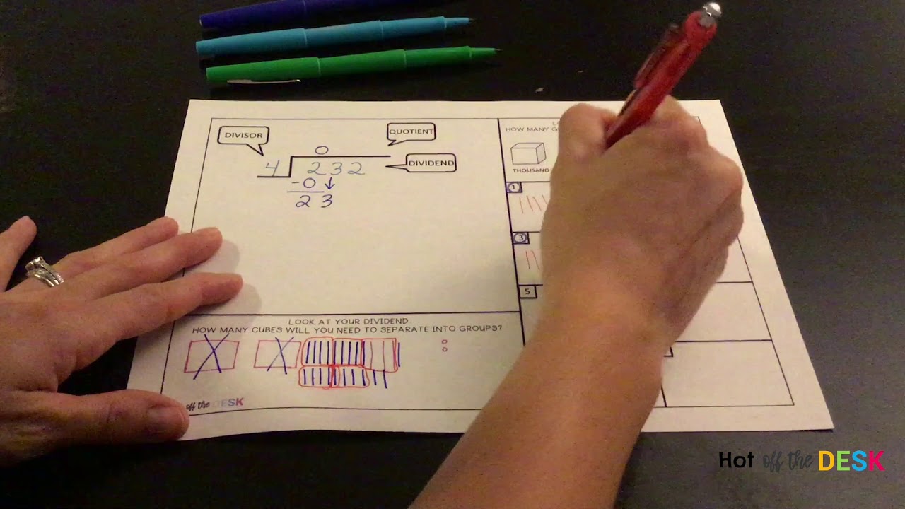 Division with Manipulatives - YouTube