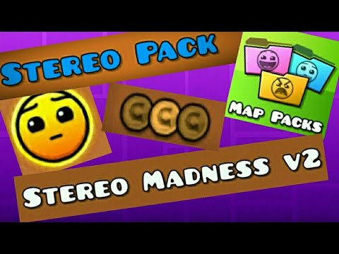 Прошёл весь Stereo Pack Level Stereo Madness v2,Map Packs, Geometry ...