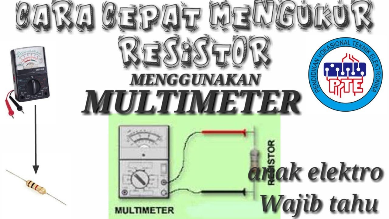Cara mengetahui kerusakan resistor dengan cepat - YouTube