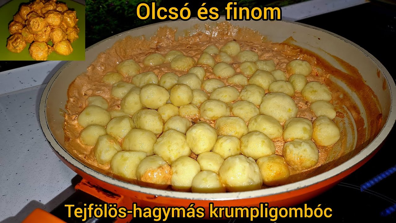 Krumpligombóc,hagymás tejfölös. - YouTube