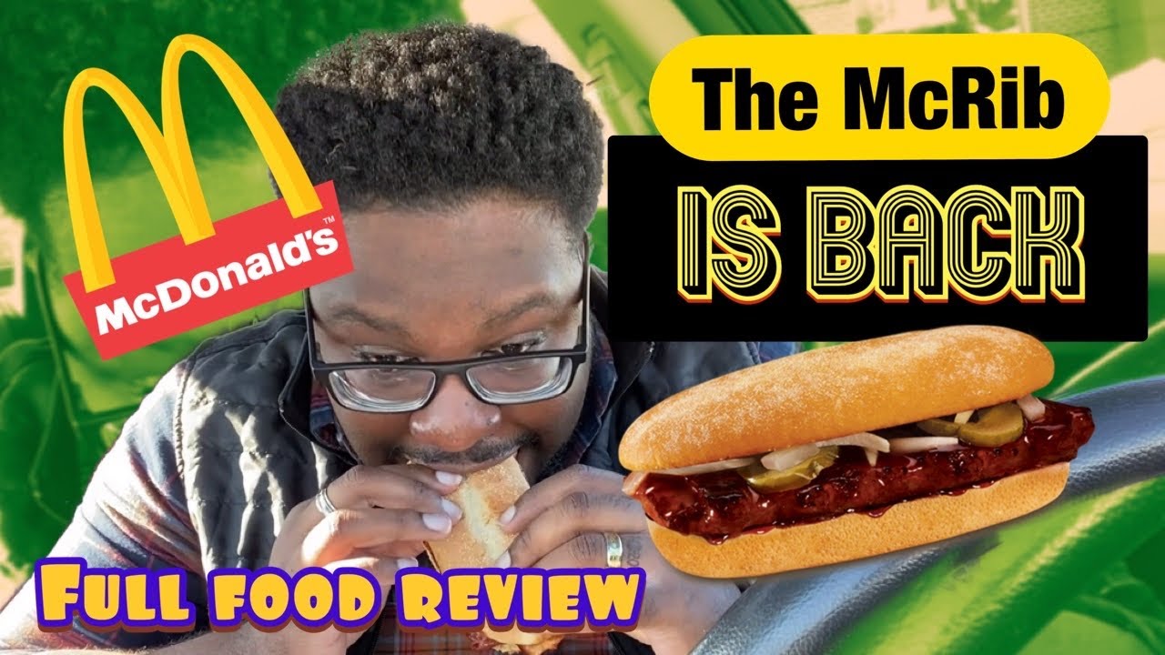 The McRib IS BACK!! McRib Review. - YouTube