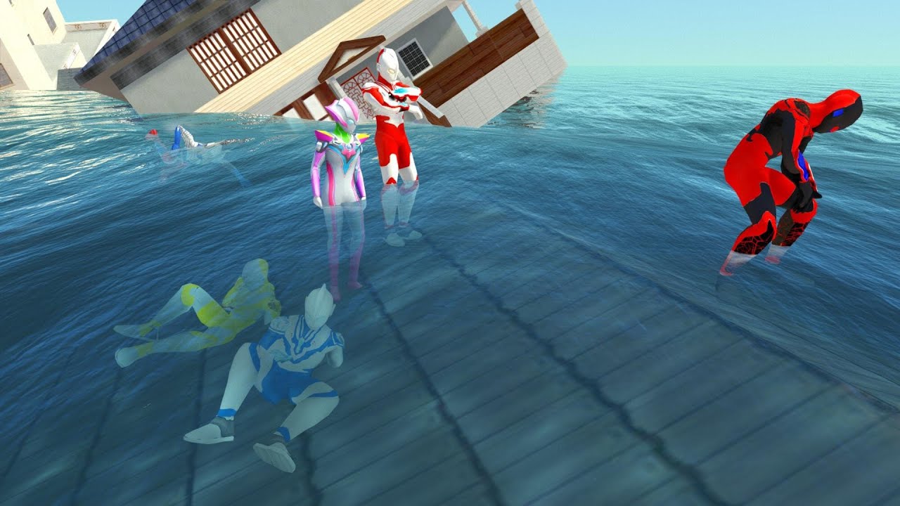 KAMPUNG ULTRAMAN RIBUT KEBANJIRAN IBU ULTRAMAN RIBUT TAKUT - GTA ...