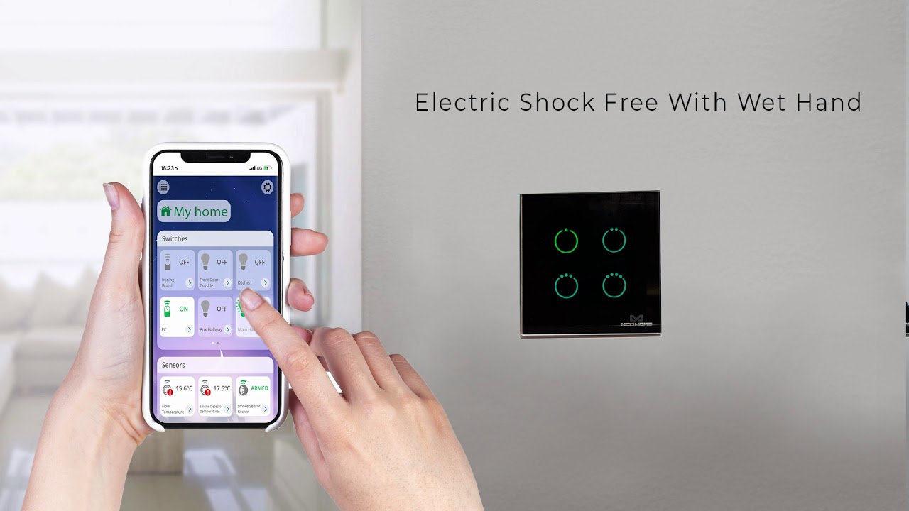 HSA Technologies_Smart Switches_MCOHome Touch Panel Switch (4-Gang ...