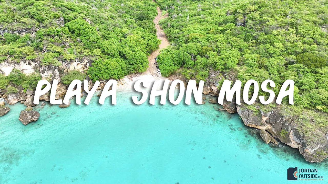 Playa Shon Mosa - A remote beach on the northwest side of Curacao - YouTube