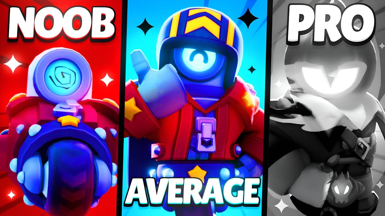 6 Levels of Stu Players in Brawl Stars - YouTube
