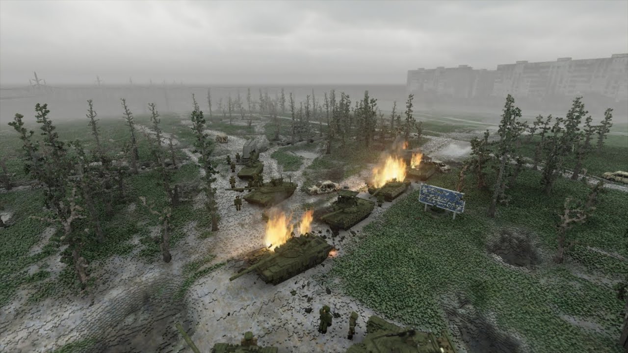 Teardown-Russian military convoy ambushed - YouTube