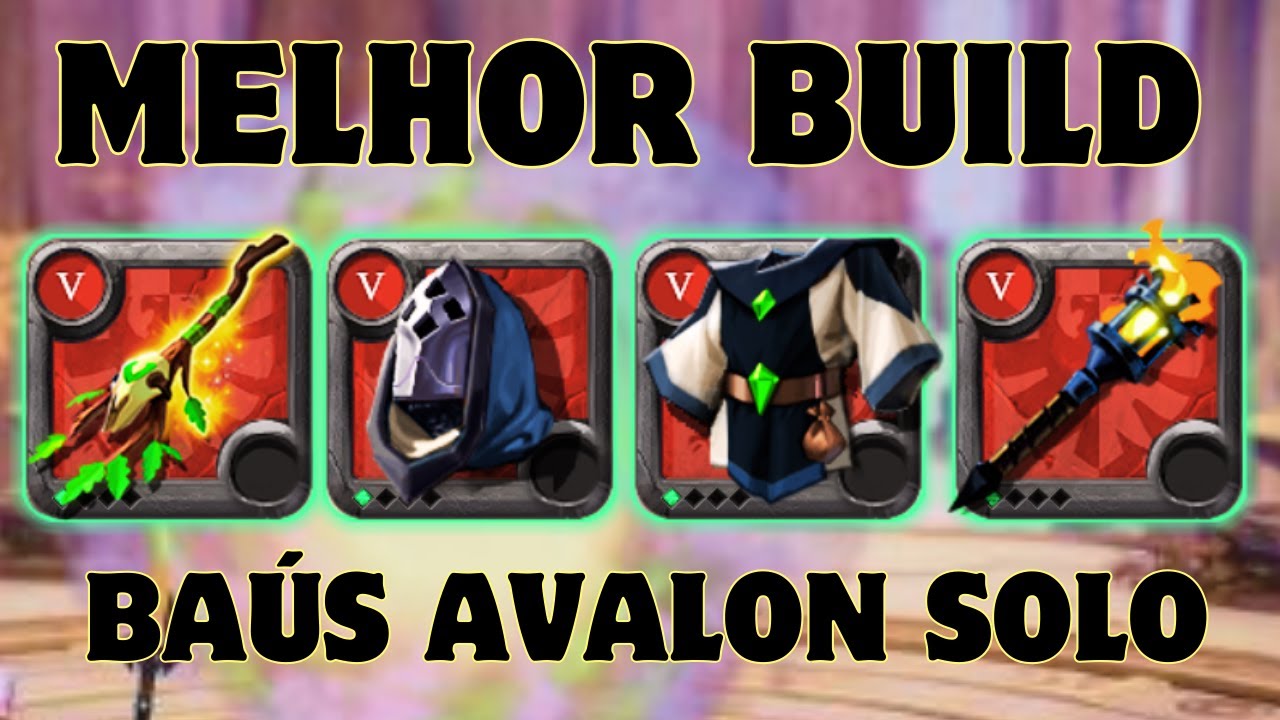 MELHOR BUILD DE CAJADO DRUÍDICO PARA ESTRADAS AVALONIANAS SOLO / BAÚS E ...