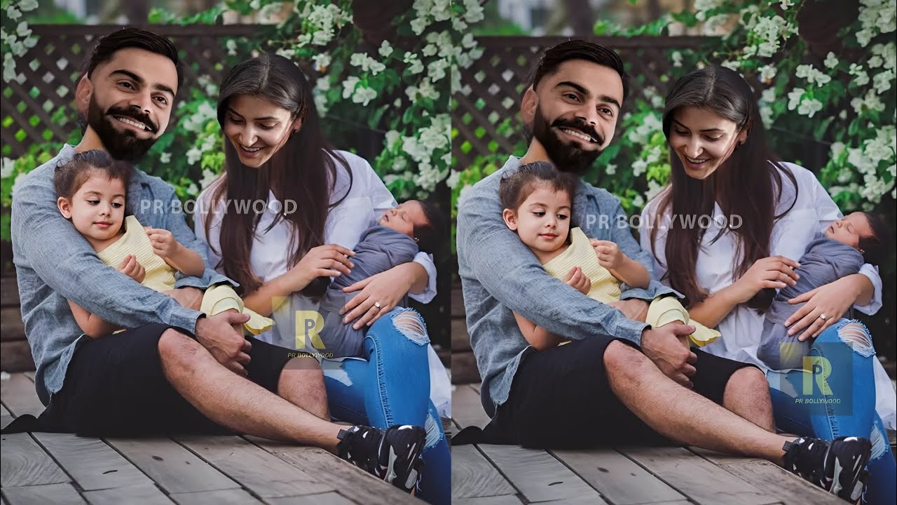 Virat Kohli shared Family Photo featuring Akaay Kohli, Vamika and ...