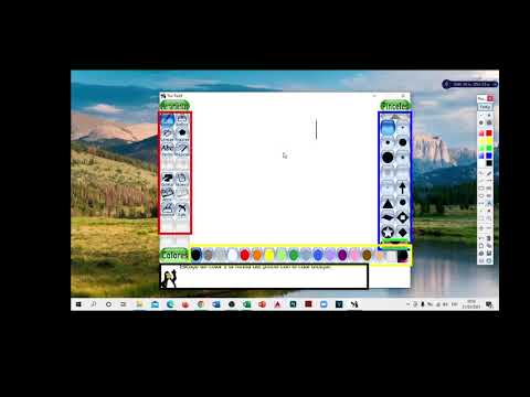Tux Paint partes de la ventana - YouTube