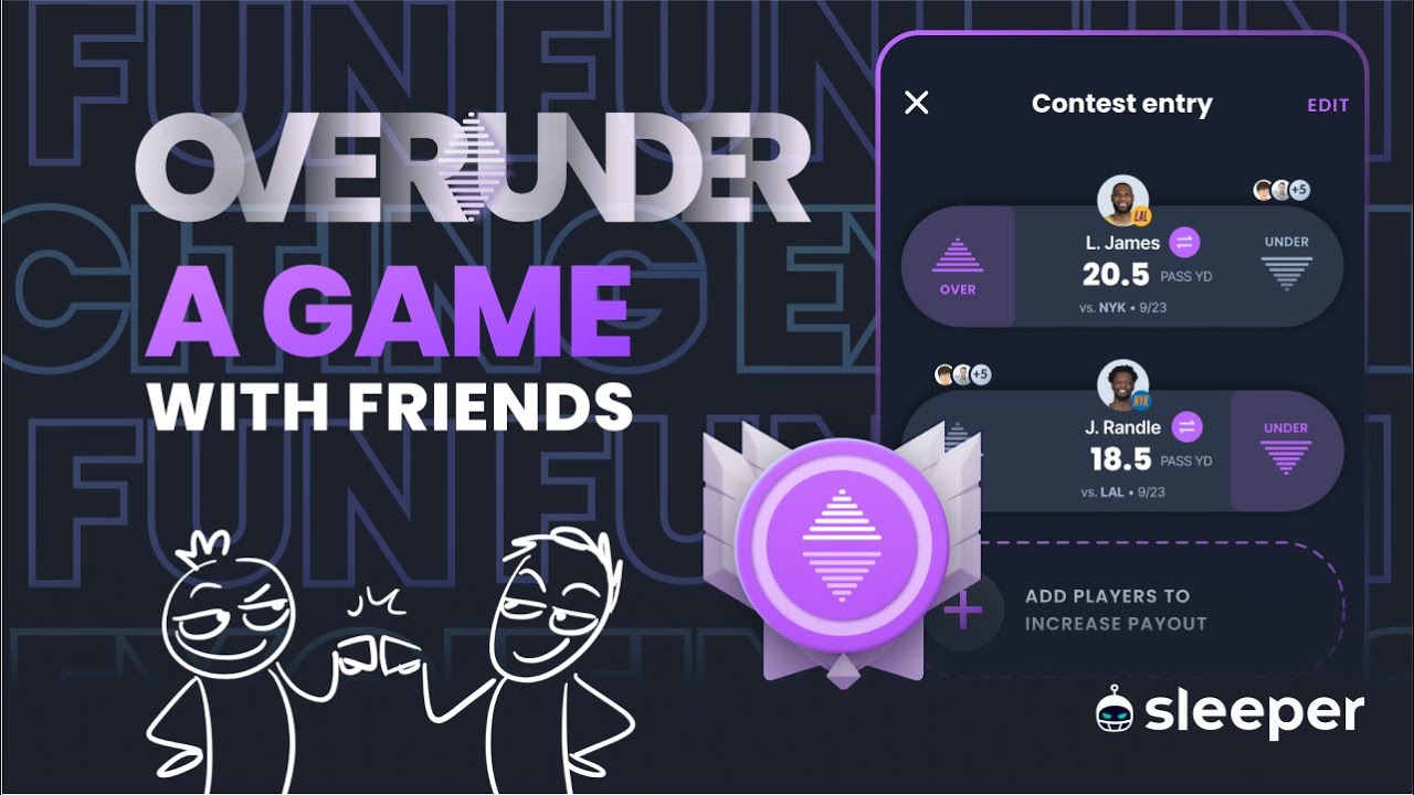 OVER/UNDER - Our first real money game with friends - YouTube