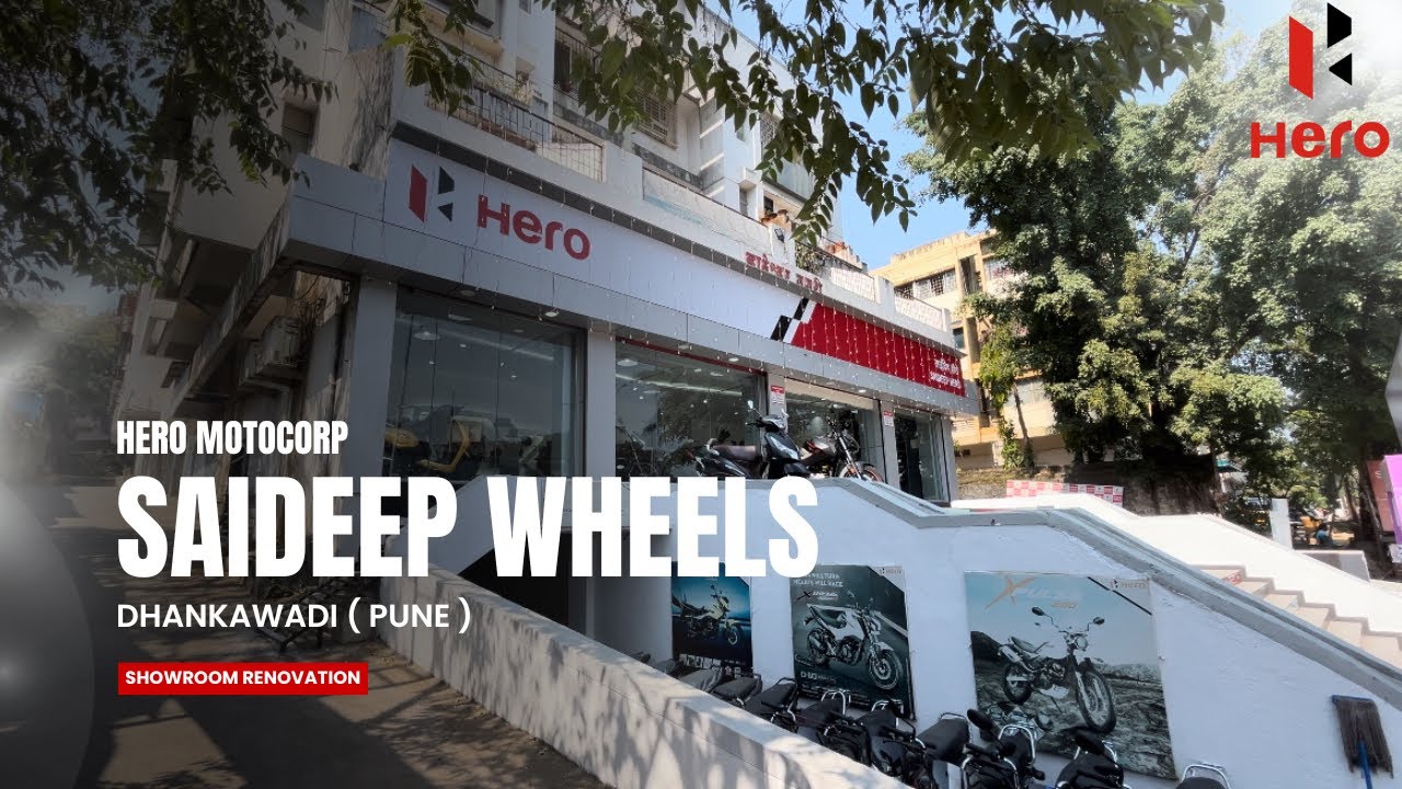 SAIDEEP WHEELS ( Pune ) HERO SHOWROOM | Showroom Renovation 🫶 Made by ...