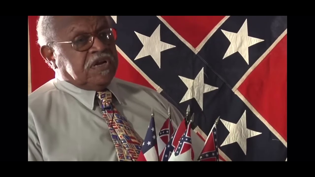 SCV member Nelson W. Winbush explains the Confederate Battle Flag ...