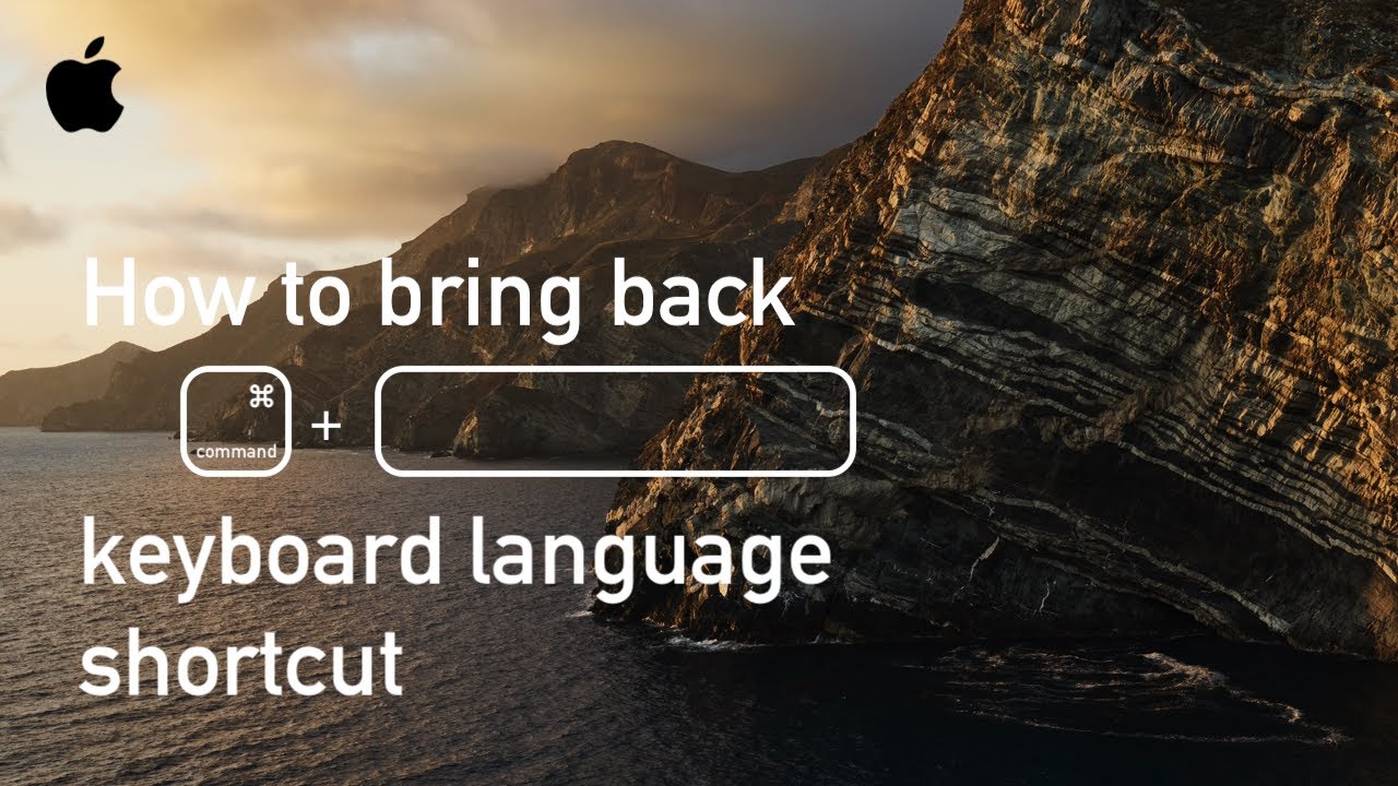 How to bring back Mac CMD+SPACE keyboard language shortcut - YouTube