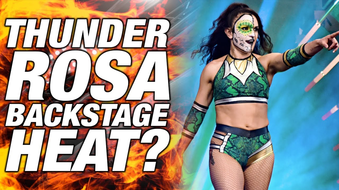 Backstage Heat With Thunder Rosa In Aew Youtube