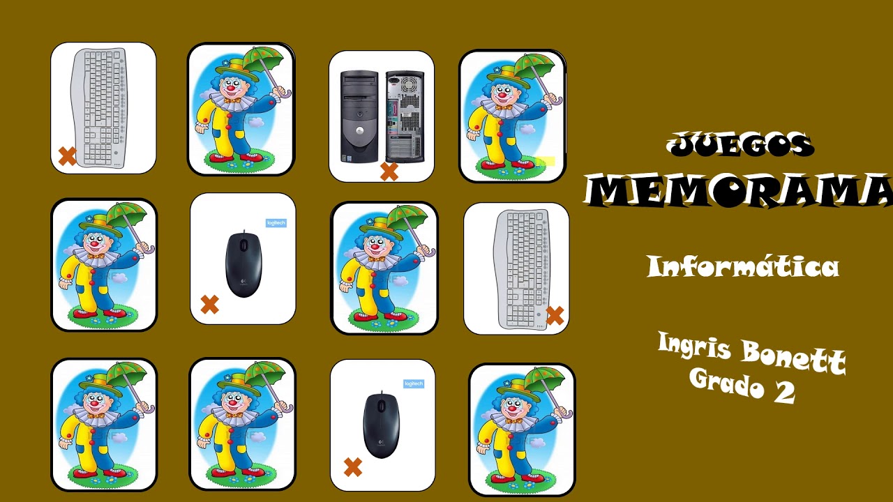 JUEGOS MEMORAMA INFORMATICA - YouTube