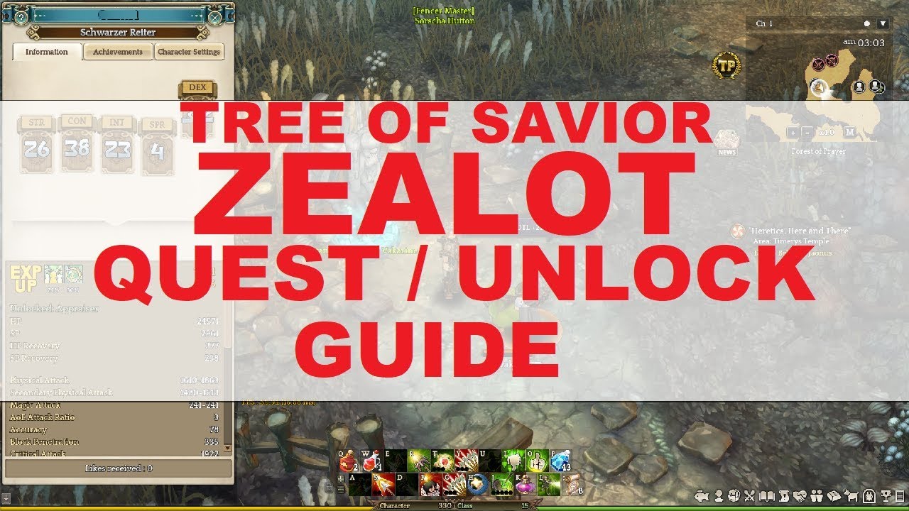 [ToS] Zealot Quest Guide - CLASS UNLOCK GUIDE - YouTube