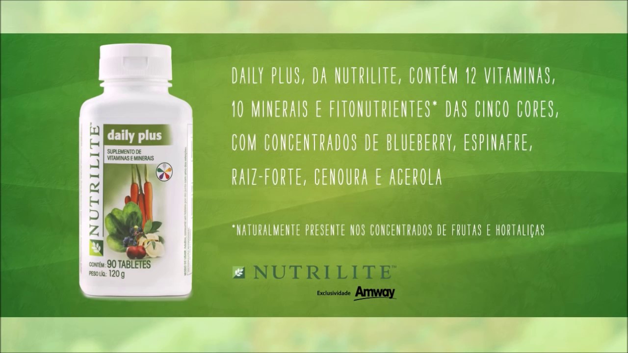 Daily Plus, o Multivitamínico da Nutrilite que dá Energia. - YouTube