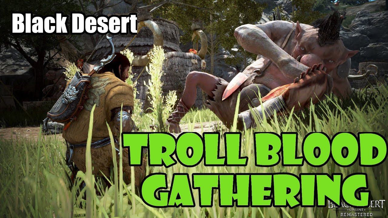 [Black Desert] Gathering Rotation | Troll Blood | How I Make Most of My ...