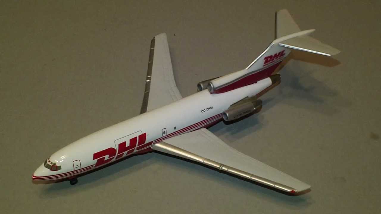Review: Herpa Wings 512978 DHL Boeing 727-100F Reg. OO-DHM with Hush ...