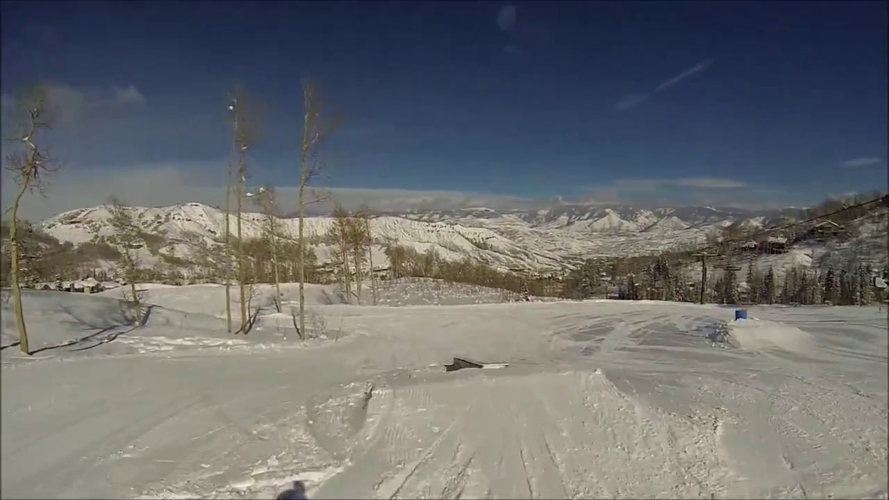 Hitting the small terrain parks in Aspen - YouTube