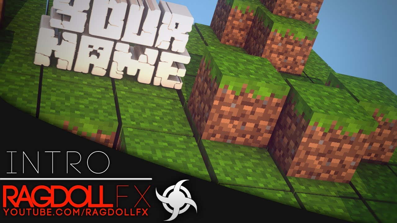 Cinema 4d After Effects Free Epic Minecraft Intro Template