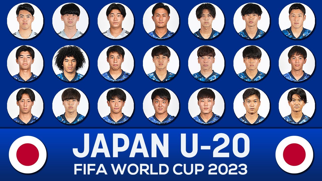 JAPAN U-20 OFFICIAL SQUAD FIFA WORLD CUP ARGENTINA 2023 - YouTube