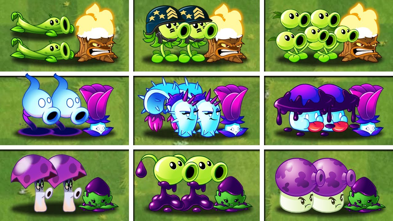 Double Plant 20 Team + Mint + Torchwood & Moonflower - PVZ 2 Team Plant ...