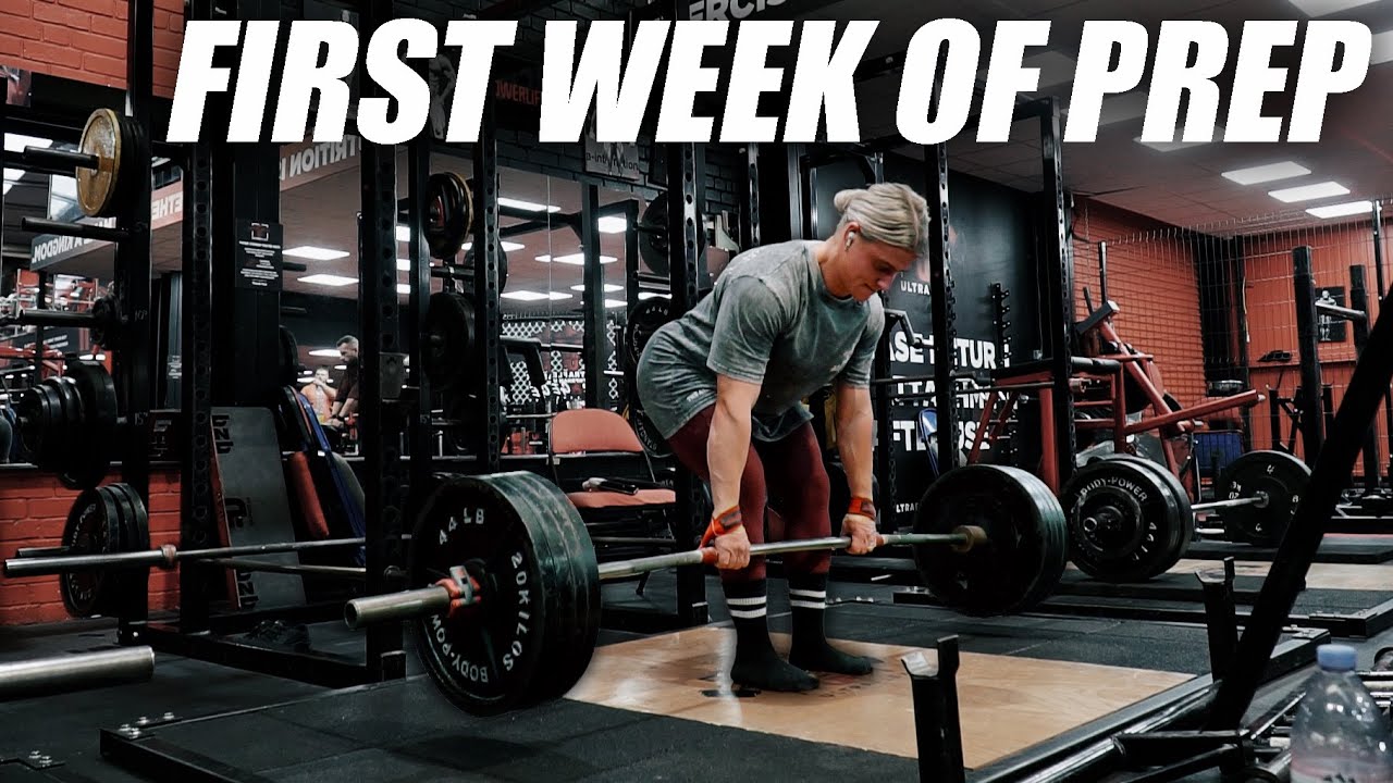 FIRST WEEK OF PREP // LEG DAY - YouTube
