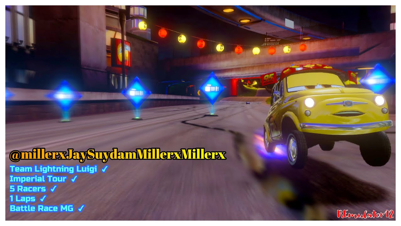 Cars 2 The Video Game | Team Lightning Luigi - Battle Race (MG 5 Racers ...