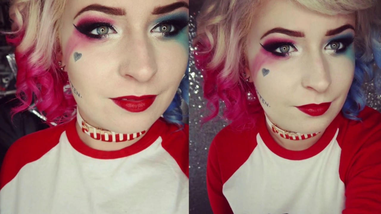 Harley Quinn Makeup Tutorial Cosplay Youtube